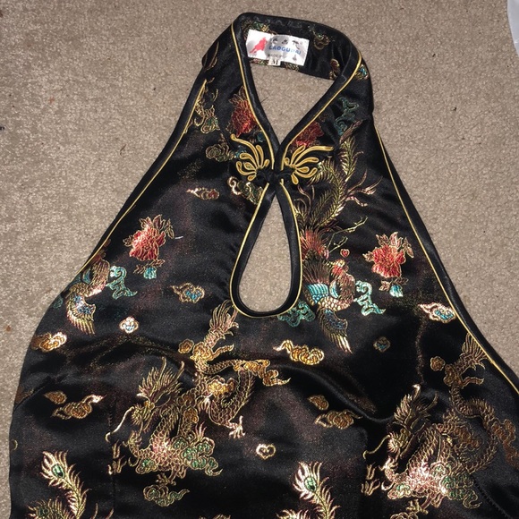 laogudai | Dresses | Satin Dragon Print Dress | Poshmark
